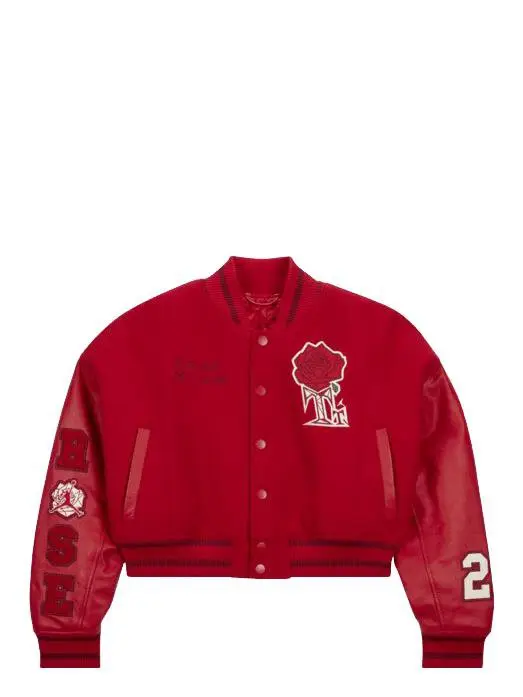 JORDAN X Teyana Taylor Varsity Jacket - Gym Red/sail/team Red