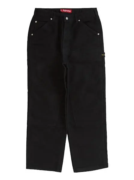 Supreme Moleskin Double Knee Painter Pant - Black
