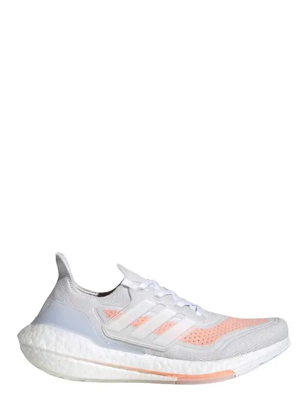 Adidas Ultra Boost 21 Sneakers - Crystal White/footwear White/glow Pink
