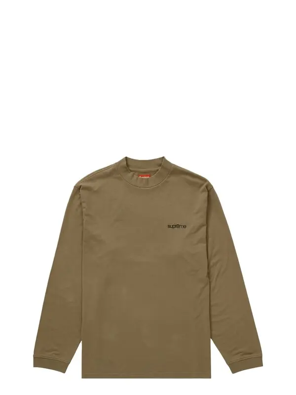 Supreme Long Sleeve Mock Neck Top - Dark Tan