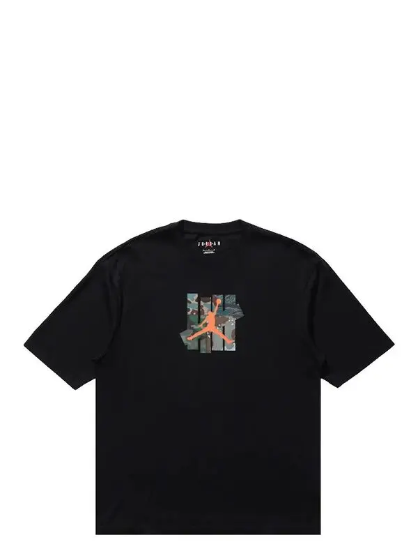 JORDAN X Undefeated Strikes Tee Shirt - Black