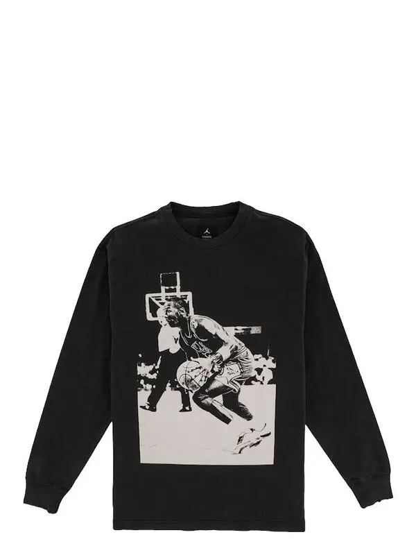 JORDAN X Union J Long Sleeve T-shirt - Off Noir