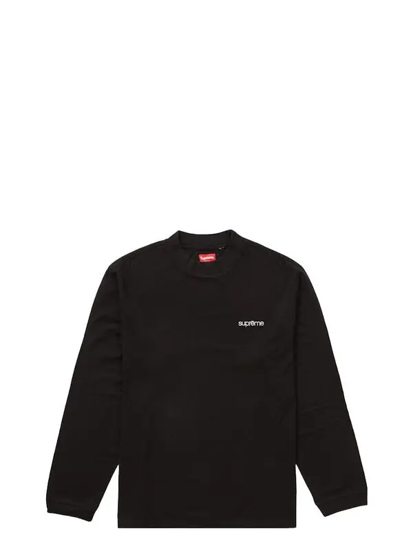 Supreme Long Sleeve Mock Neck Top - Black