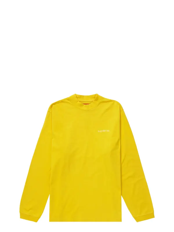 Supreme Long Sleeve Mock Neck Top - Yellow
