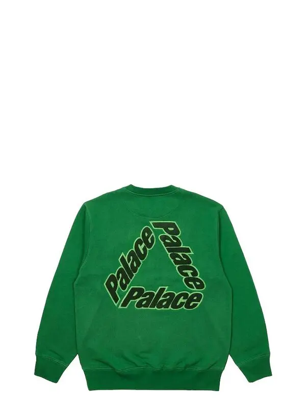 PALACE P3 Chenille Crew - Green