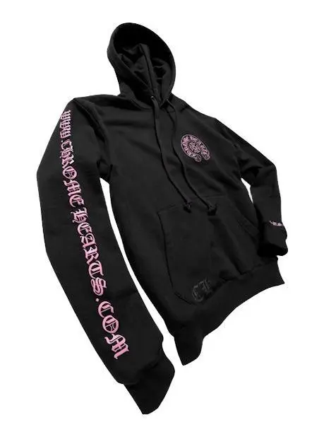 Chrome Hearts Horse Shoe Hoodie - Black/pink