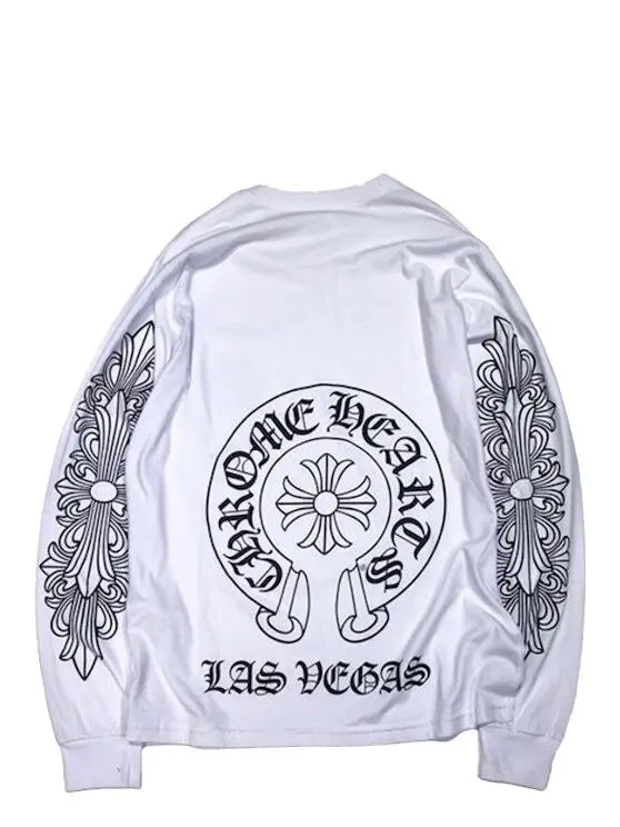 Chrome Hearts Las Vegas Exclusive Long Sleeve T-shirt - White