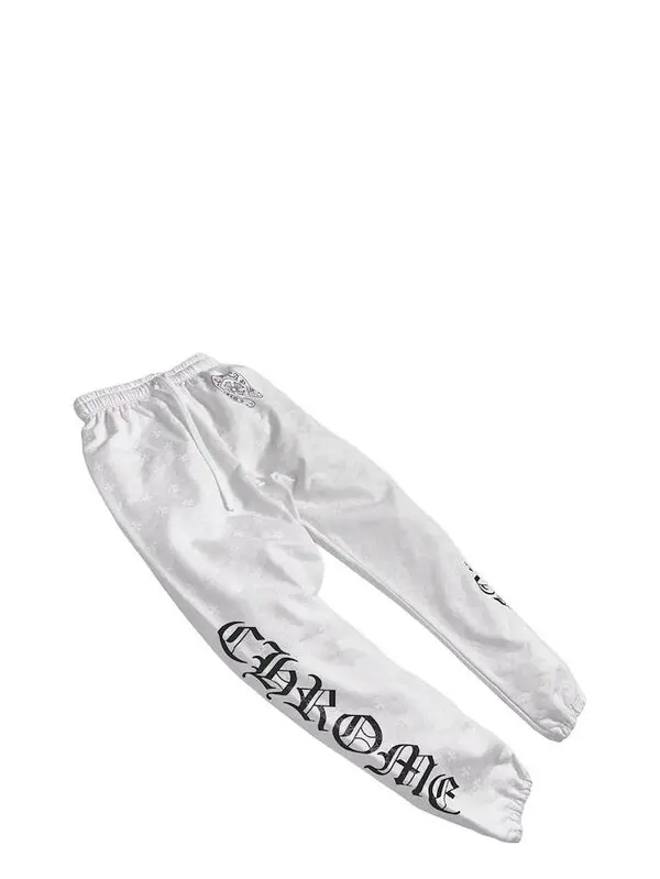 Chrome Hearts Plus Cross All Over Print Sweatpants - White