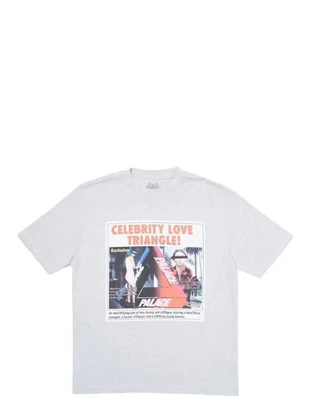 PALACE Love Triangle T-shirt - Grey Marl