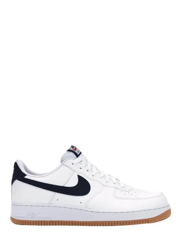 Nike Air Force 1 Low '07 Sneakers - White/obsidian/university Red