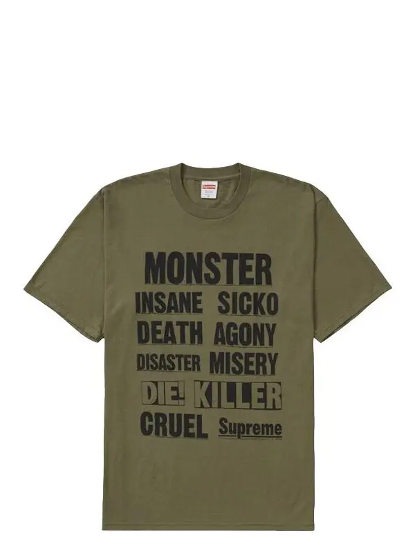 Supreme Monster Tee Shirt - Light Olive