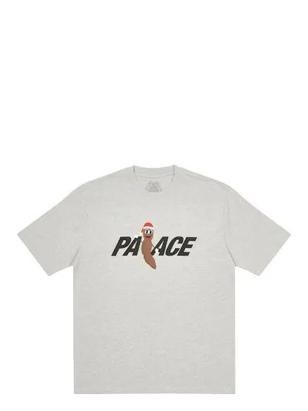PALACE Mr Hankey T-shirt - Grey Marl