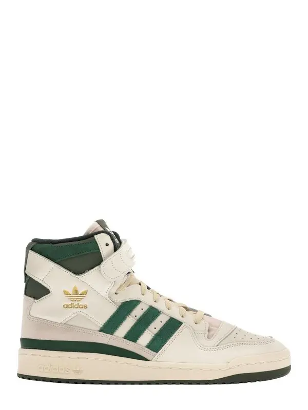 Adidas Forum 84 High-top Sneakers - Off White/team Dark Green/cloud White