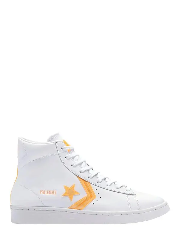 CONVERSE Pro Leather Hi Hivis Sneakers - White/flash Orange