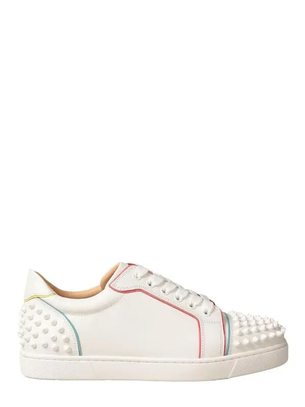 CHRISTIAN LOUBOUTIN Vieira 2 Low-top Sneakers - White/red/green