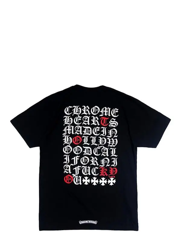Chrome Hearts Made In Hollywood T-shirt - Black/white/red