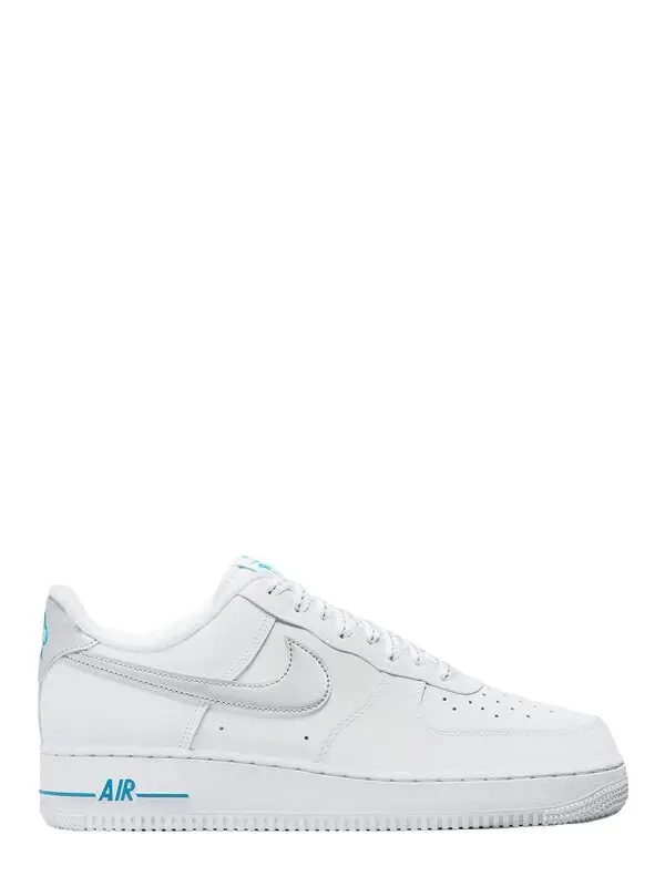 Nike Air Force 1 '07 Low-top Sneakers - White/laser Blue/metallic Silver