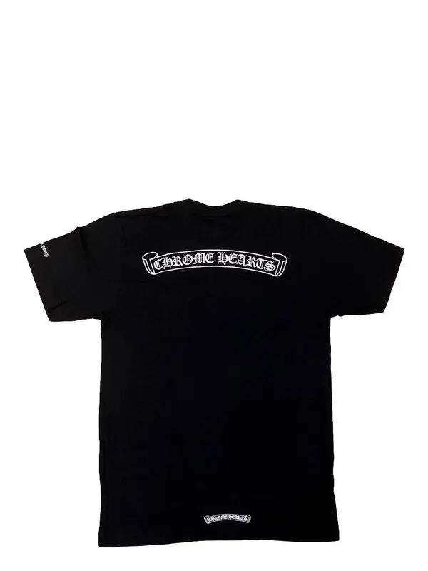 Chrome Hearts Scroll Logo T-shirt - Black