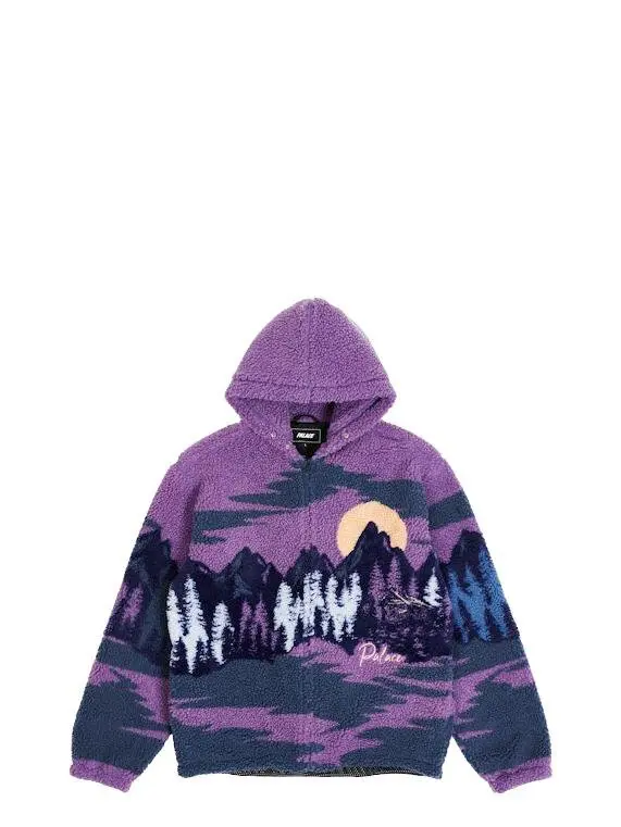 PALACE Palaska Fleece Jacket - Purple