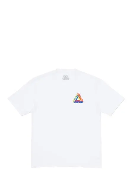 PALACE P3d T-shirt Blue - White/yellow/red
