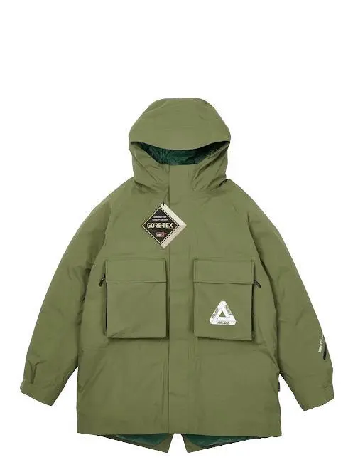 PALACE Optical 2in1 Gore-tex Parka - Olive/optical Green