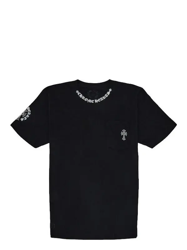 Chrome Hearts Neck Logo T-shirt - Black