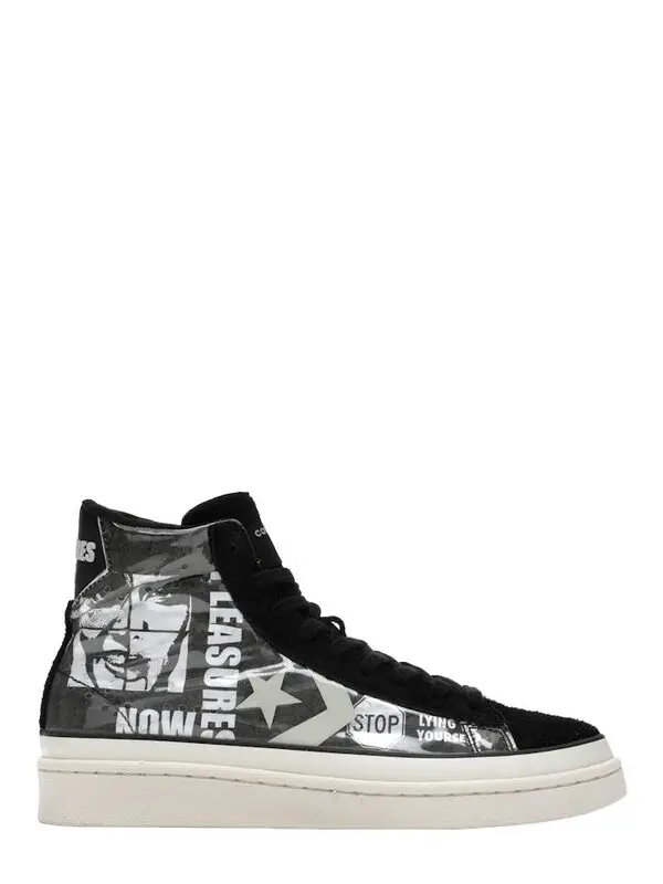 CONVERSE Pro Leather Pleasures High-top Sneakers - Black/white/egret