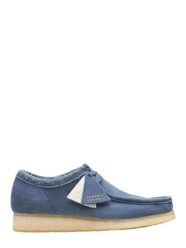 Clarks Wallabee Suede Loafers - Blue/blue Suede