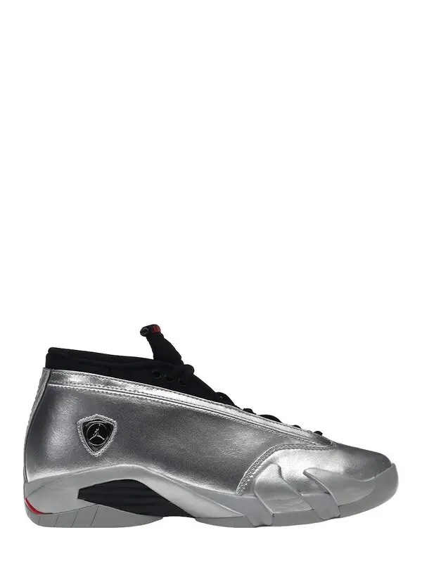 JORDAN 14 Retro Sneakers - Metallic Silver/fire Red/wolf Grey