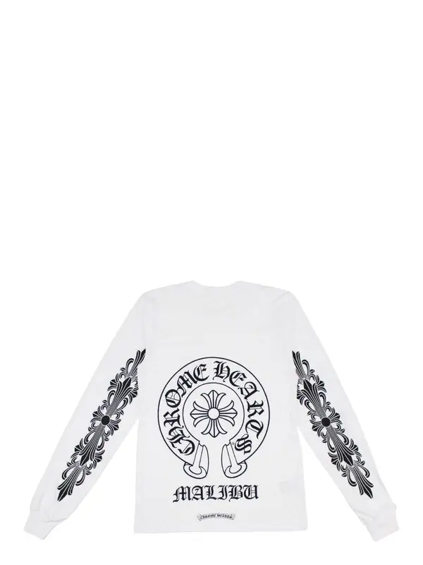 Chrome Hearts Malibu Exclusive Long Sleeve T-shirt - White