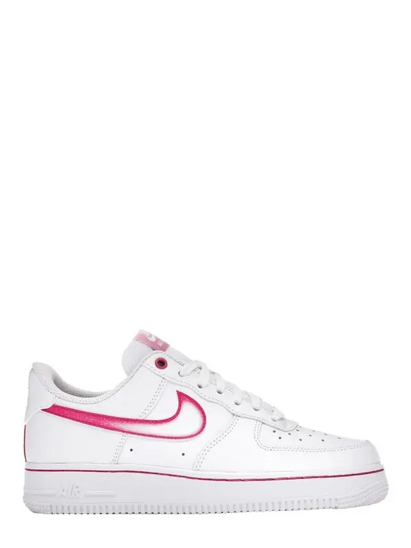 Nike Air Force 1 Low Airbrush Sneakers - White/pink