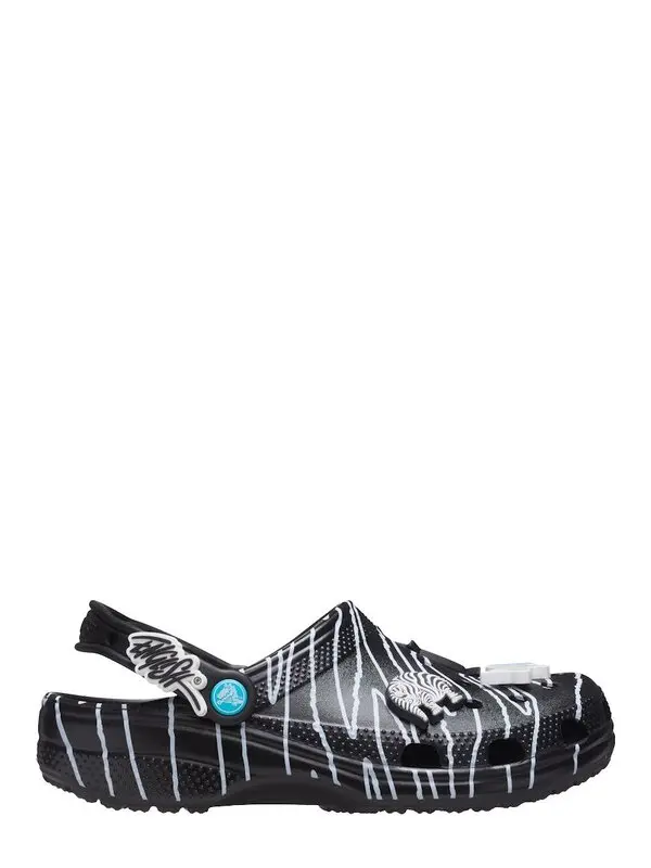 CROCS Classic Clog Ron English Party Animals Zebrain - Black/white