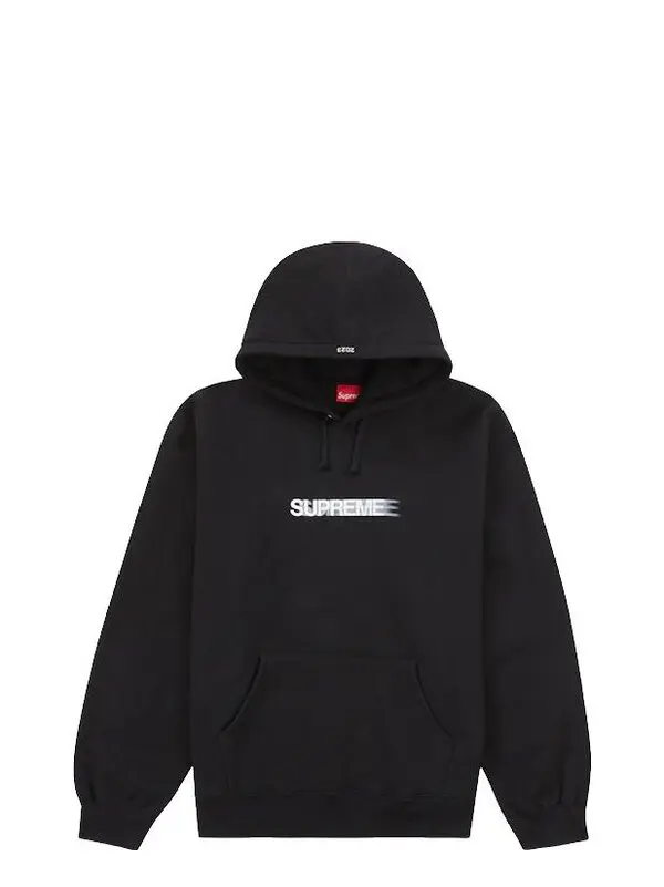 Supreme Motion Logo Hooded Sweatshirt - Black