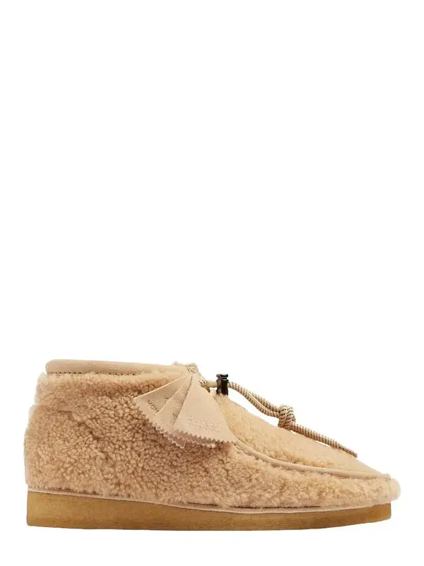 Clarks X Moncler 1952 Wallabee Boots - Beige Wool