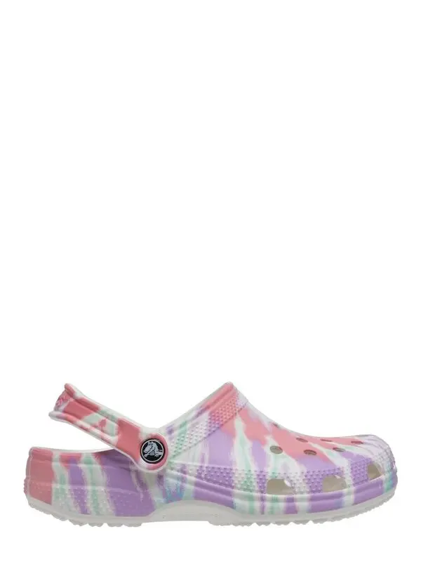 CROCS Classic Tie Dye Clog - Pink/white/aqua