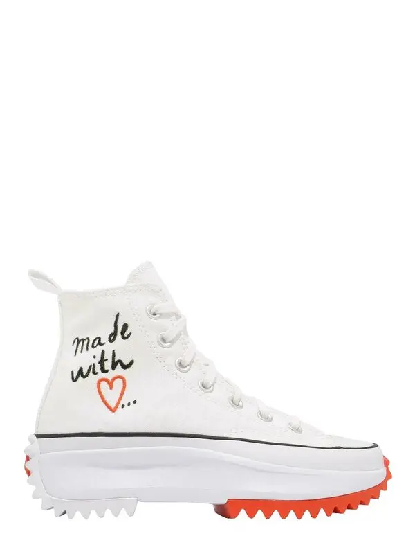 CONVERSE Run Star Hike High Top Sneakers - White/bright Poppy/black