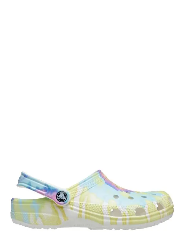 CROCS Classic Clogs - Yellow/blue/pink