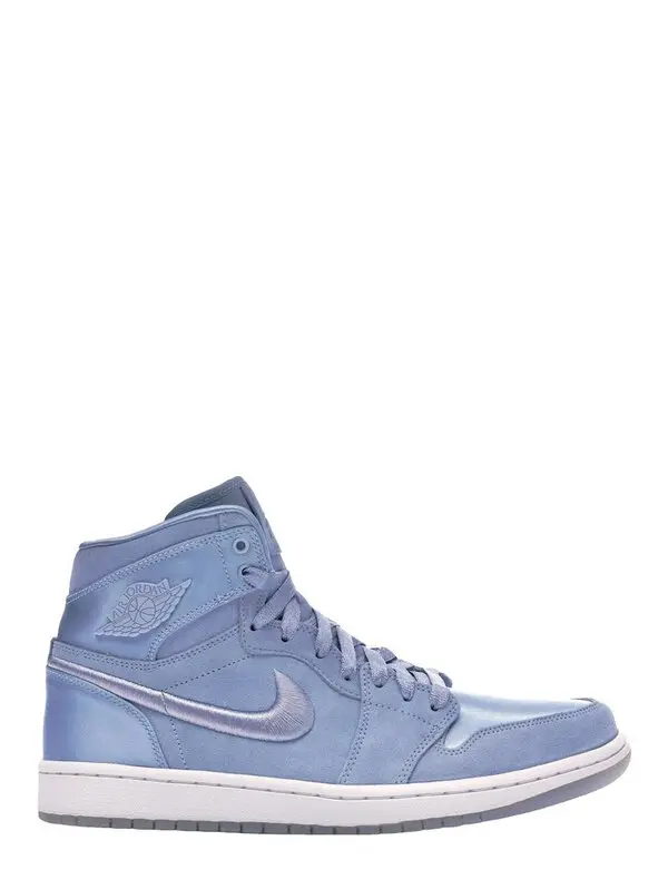 JORDAN 1 Retro High Top Sneakers - Hydrogen Blue/white/metallic Gold