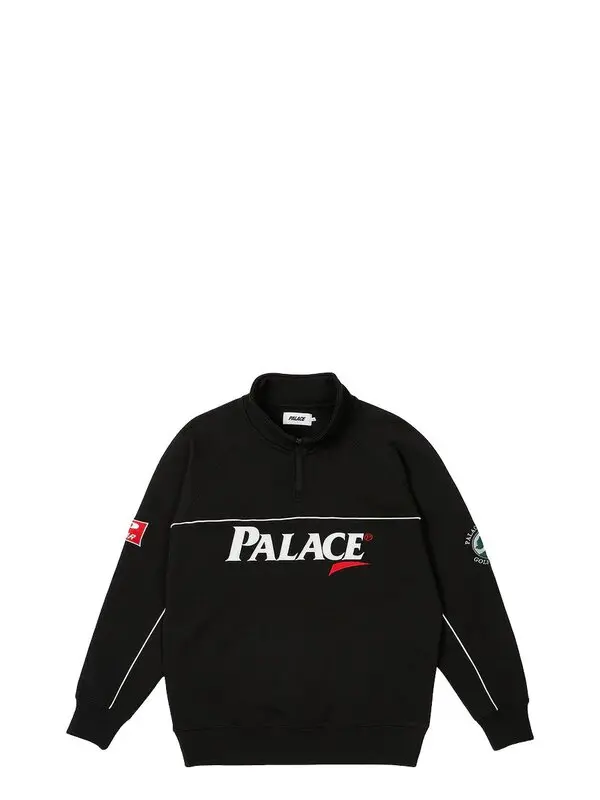 PALACE Par 1/4 Zip Funnel - Black