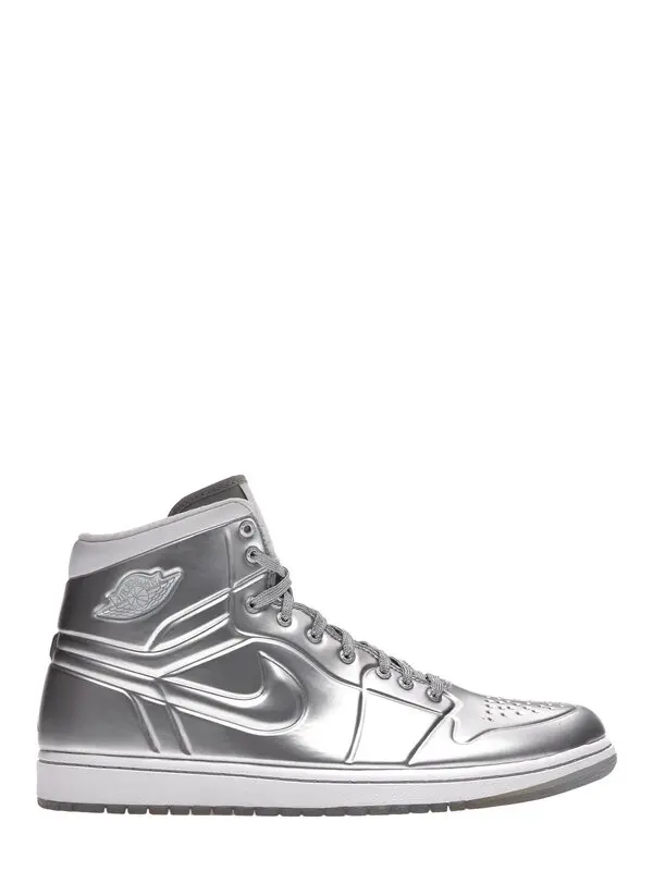 JORDAN 1 Anodized Silverin Sneakers - Metallic Silver/white