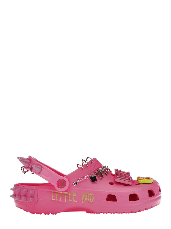 CROCS Classic Clog - Pink/silver/gold