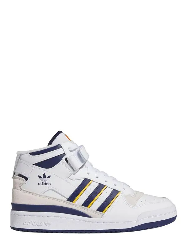 Adidas Forum Mid Sneakers - Cloud White/dark Blue/crew Yellow