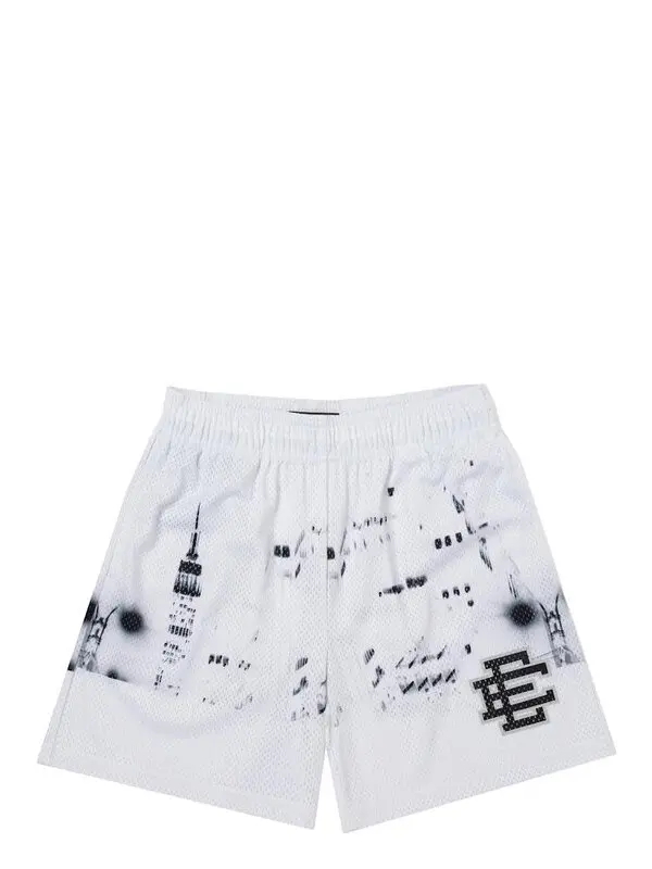 ERIC EMANUEL Ee Basic Short - White Sky Blueline
