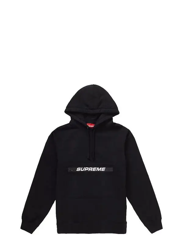 Supreme Zip Pouch Hooded Sweatshirt - Black