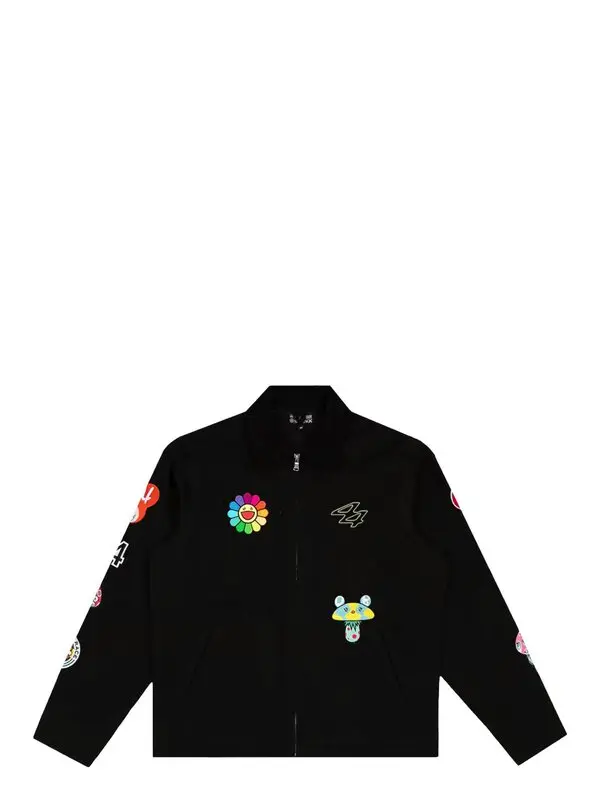 TAKASHI MURAKAMI 44 Lewis Hamilton F1 Fast Trip Pit Jacket - Black