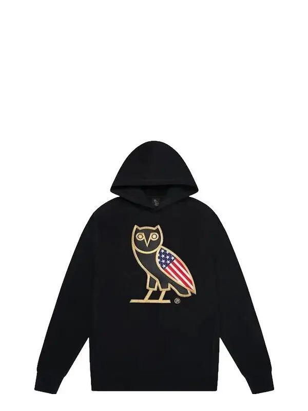 OVO Usa Og Owl Hoodie - Black