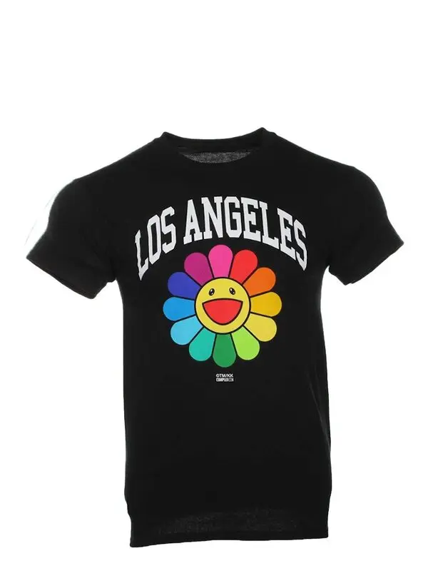 TAKASHI MURAKAMI Complexcon Los Angeles Flower Tee Shirt - Black