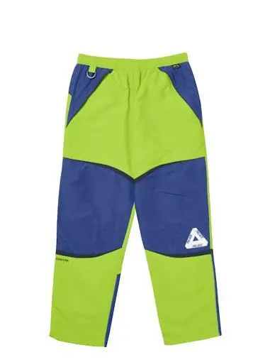 PALACE Pdura Shell Bottoms - Lime/navy Blue/black