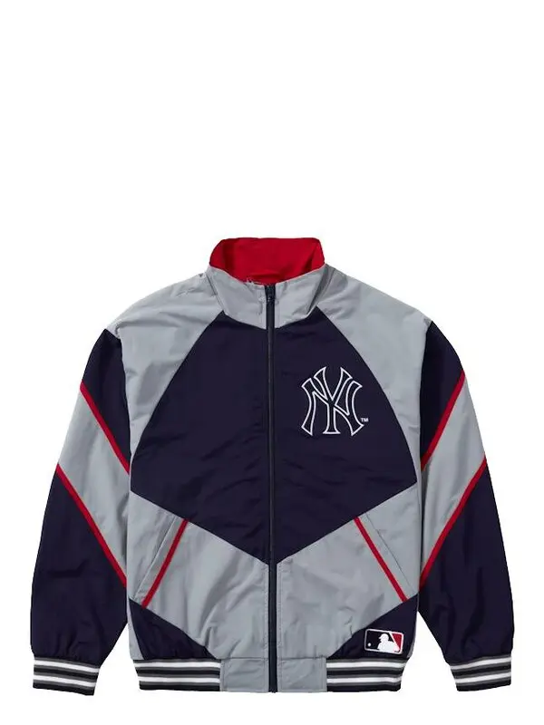 Supreme X New York Yankees Track Jacket - Navy Blue