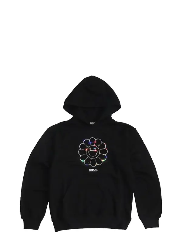TAKASHI MURAKAMI Complexcon Crystal Flower Hoodie - Black